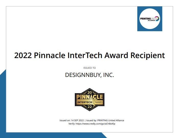 DesignNBuy Receives Pinnacle InterTech Awards for 2022