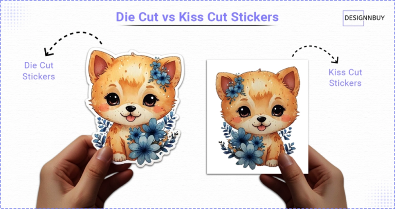 Kiss Cut Vs Die Cut Stickers — What’s The Difference? | DesingNBuy Blog
