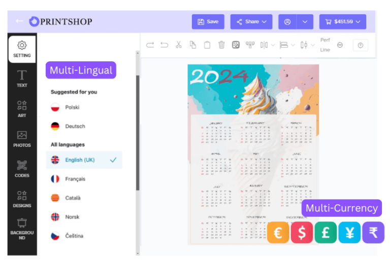 Web To Print Online Designer, Web To Print Design Tool | DesignNBuy